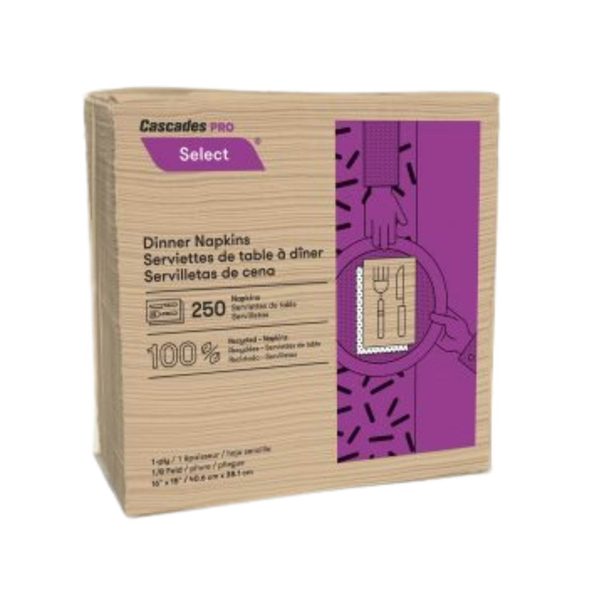 16" x 15.5", 1/8 Fold Kraft Dinner Napkins – Price Group Corp